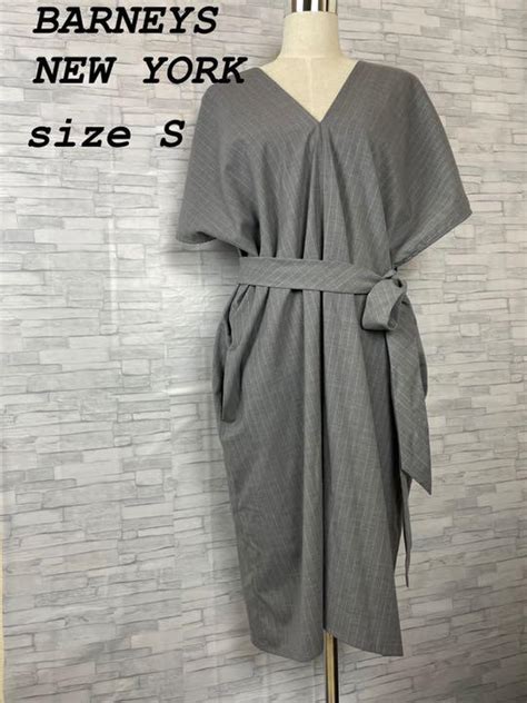 33％割引ブルー系s【超ポイント祭期間限定】 美品 バーニーズニューヨーク ワンピース ひざ丈ワンピース ワンピースブルー系s Ota