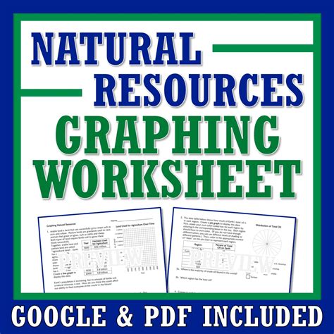 Distribution Of Natural Resources Worksheet With Graphing Flying Colors Science