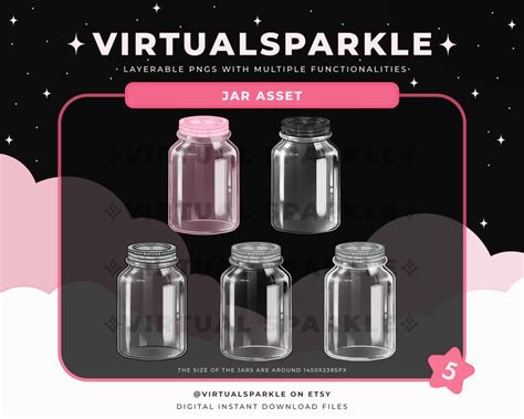 Vtuber Streamer Jar Asset Png Chibi Vtuber Asset Pngtuber Jar Cute Streaming Props