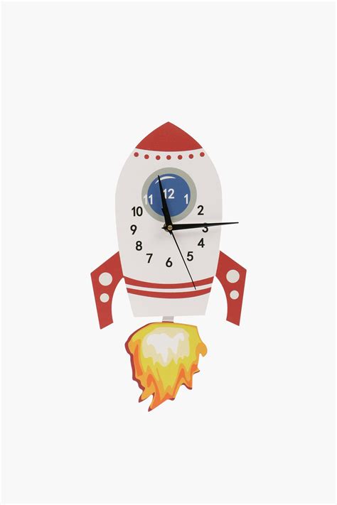 Wooden Spaceship Clock