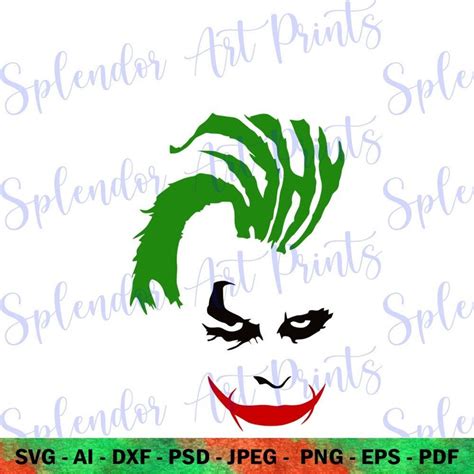 Joker Svg Joker Smile Svg Gothic Svg Joker Grin Grinning Joker