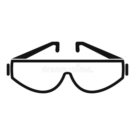 Safety Glasses Icon Simple Style Stock Illustration Illustration Of