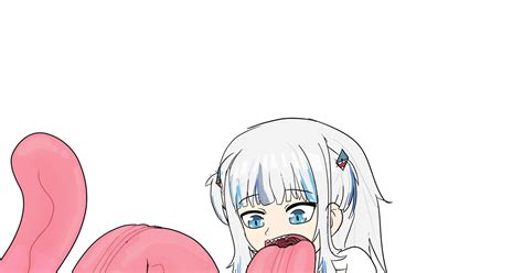 Hypertongue Hyper Tongue Gawr Gura Iris 😋のイラスト Pixiv