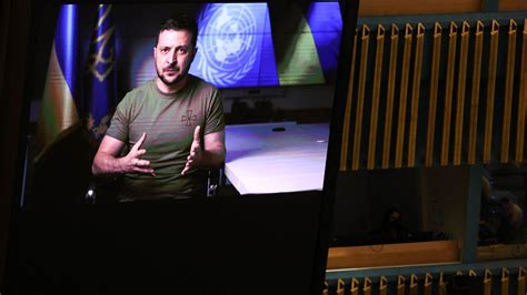 Guerre En Ukraine Volodymyr Zelensky Exige Devant L ONU Un Juste