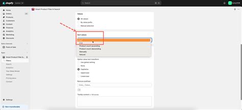 Sort Filter Option Values In Alphabetical Order