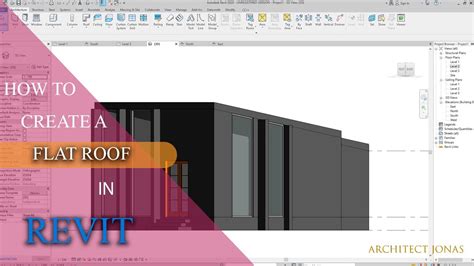 How To Create Roof In Revit Part Flat Roof Youtube
