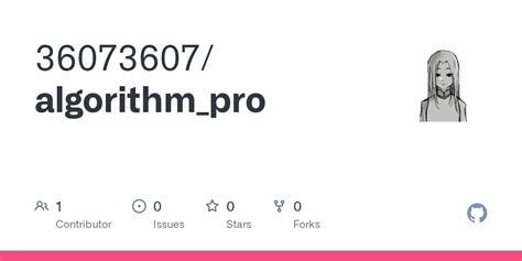 Github 36073607algorithmpro
