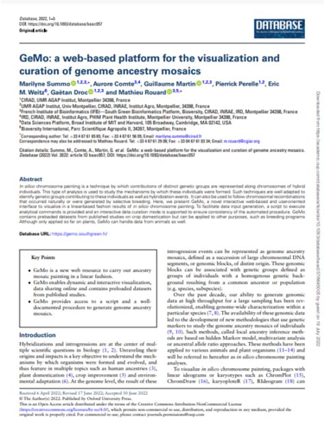 GeMo A Web Based Platform For The Visualization And Curation Of Genome