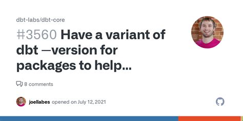 Have A Variant Of Dbt Version For Packages To Help Identify Outdated Packages · Issue 3560