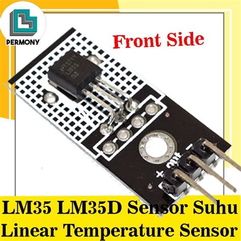 jual lm35 digital lm35d temperature sensor suhu linear module shopee