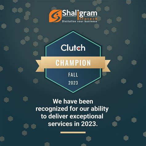 Shaligram Infotech On Linkedin Clutchchampion Clutch