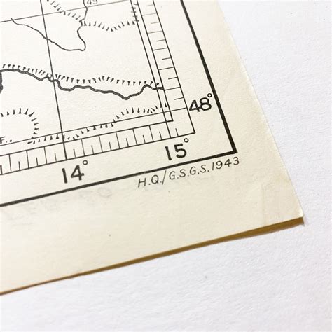 Royal Air Force February 20th 1945 Bombing Raid Mission Map On