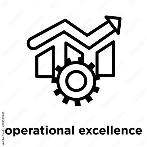 Vetor Do Stock Operational Excellence Icon Isolated On White Background