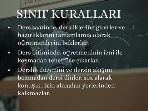 OKULDA UYULMASI GEREKEN KURALLAR By Ozgeozdil