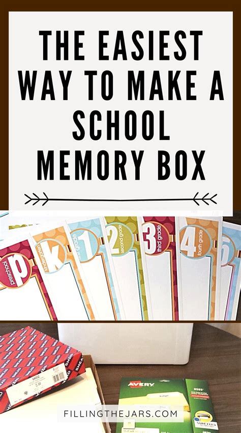 How To Create A School Memory Box Easily Organize Papers And