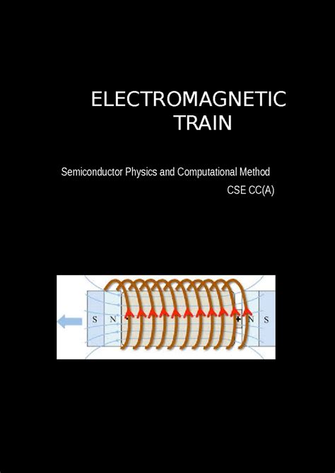 Cc A Mini Project545556 Electromagnetic Train Semiconductor