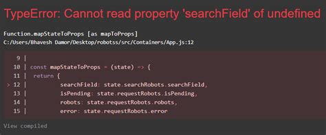 Reactjs Typeerror Cannot Read Property Searchfield Of Undefined