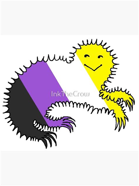 Nonbinary Demon Poster By Inkthecrow Redbubble