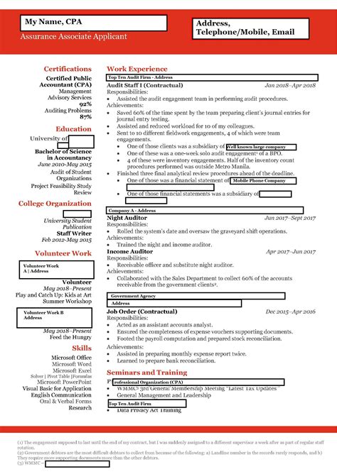First Time Creating Cv For A Position At Pwc I Think It Might Need
