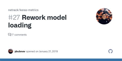 Rework Model Loading Issue 27 Netrack Keras Metrics GitHub