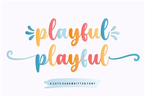 Playful A Cute Script Font Design Cuts
