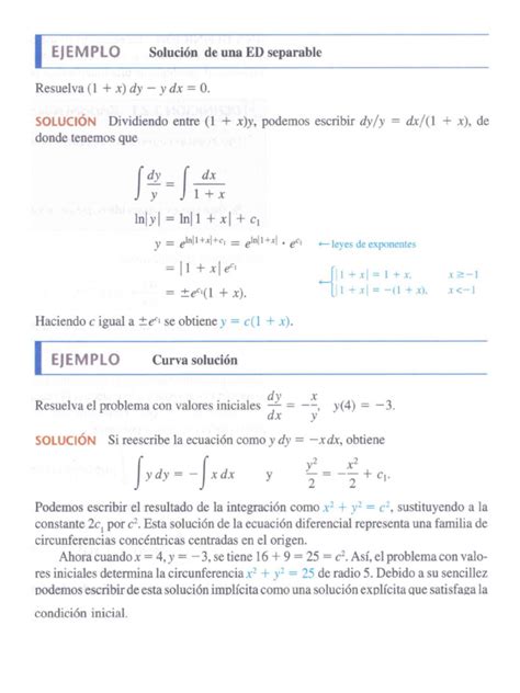 Ejemplos De Ed Separables Pdf