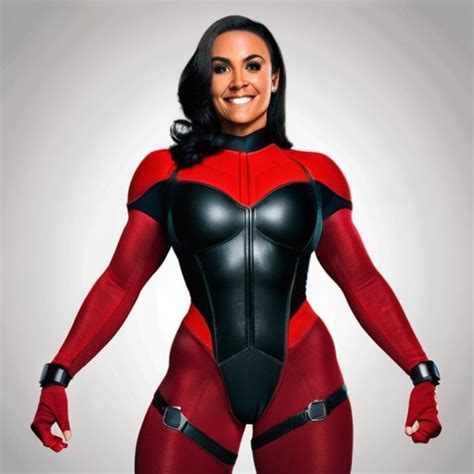 Super Extremely Mega Muscular Ladybug Posing With Her Super Enhanced Incredibly Massive Muscular