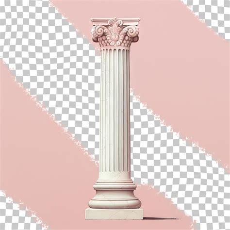 A White Column With A Pink Background And The Words Column On It