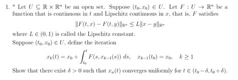Solved Let URRn Be An Open Set Suppose T X U Chegg