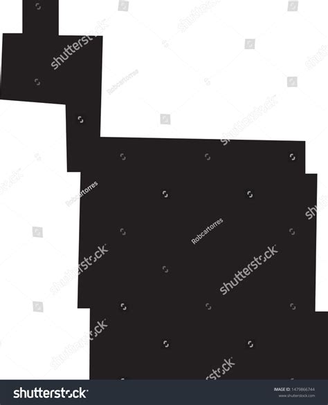 Ward County Map State North Dakota Stock Vector Royalty Free