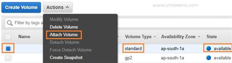 Amazon AWS Change EBS Volume Type Using Snapshot Part UnixArena