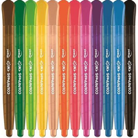 Maped Csavaros Zsírkréta Készlet 12 Színű Color Peps Gyerekajándék