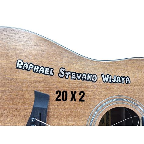Jual Custom Nama Untuk Gitar Biola Bass Ukulele Order Gabung