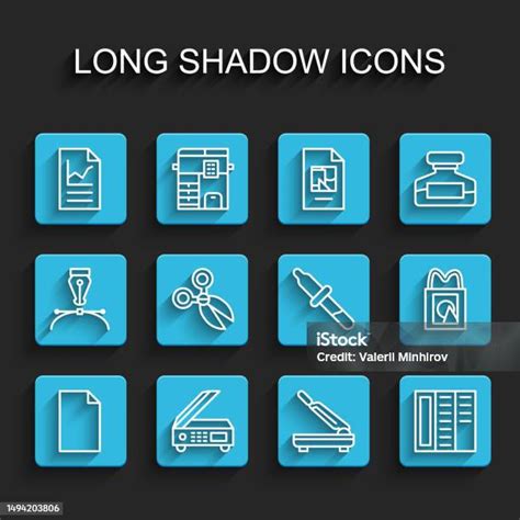 빈 문서 스캐너 그래프 차트가 있는 문서 종이 커터 브로셔 가위 쇼핑백 및 피펫 아이콘을 설정합니다 벡터 가위에 대한 스톡 벡터 아트 및 기타 이미지 Istock