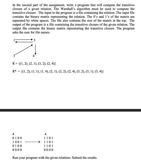 solved in the second part of the assignment write a