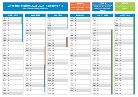 actrice étendre Concevoir projet calendrier scolaire 2023 2024 Manoir
