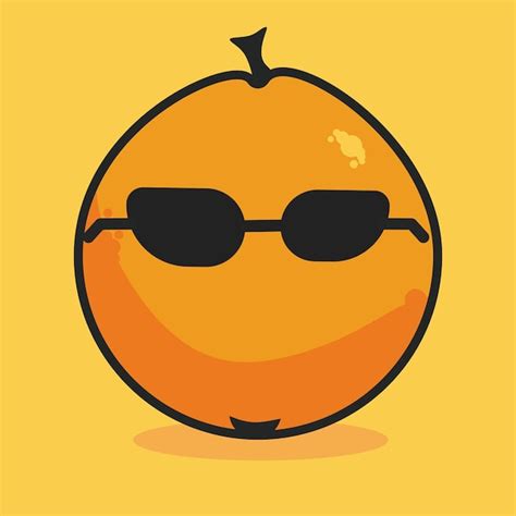 Premium Vector Orange Cute Logo