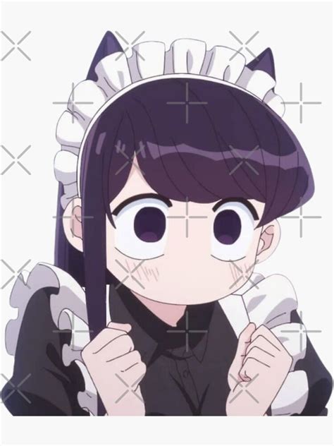 Komi San Maid Sticker By Darkerart Redbubble