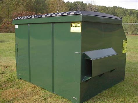 Front Load 4cy 4 Jet Black Custom Container Solutions