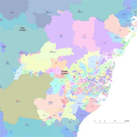 Greater Darwin Postal Code Map Your Vector