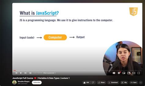 learned javascript with apni kaksha on youtube prashant kumar posted