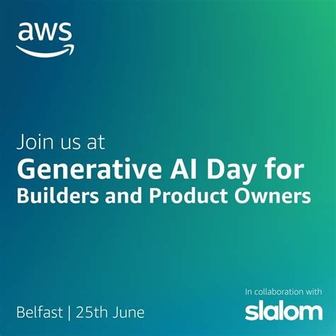 Sam Manley On Linkedin Aws Awsishow Genai