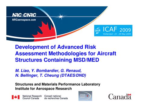[ppt] Development Of Advanced Risk Assessment Methodologies For Aircraft Powerpoint