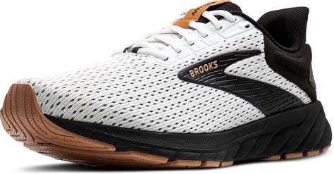 Brooks Mens Anthem 6 Neutral Running Shoe White Black