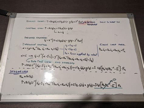 Understanding Sensorless Impedance Control Matlab Implementation R