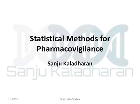 Statistical Methods For Pharmacovigilance Pptx