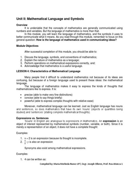 Mmw 1 Pdf Set Mathematics Function Mathematics
