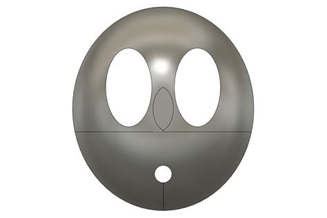 Shy Guy Mask 3d Print Model Default Shy Guy Face Prop Basic Mask