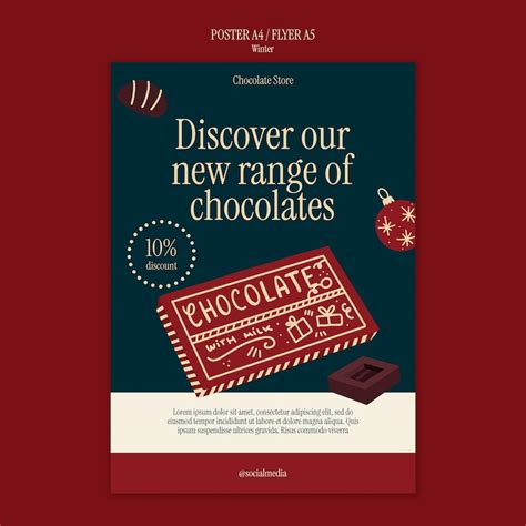 Шоколад Обертка Праздничная Шаблон Изображения скачать бесплатно на Freepik
