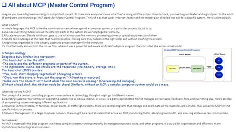 All About Mcp Master Controller Program Manjit Singh Bhatti